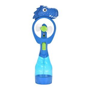 vearear dinosaur handheld fan misting, hand held portable fan with battery operated, spray mister personal fan with water tank for stylish kids girls women men indoor outdoor travelling (blue)