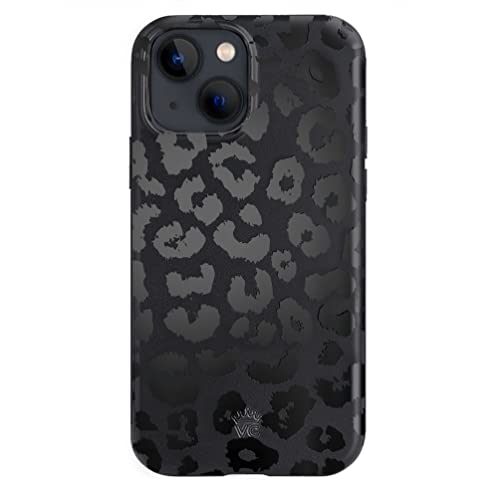 Velvet Caviar Designed for iPhone 13 Case for Women [8ft Drop Tested] Compatible with MagSafe - Cute Magnetic Protective Phone Cover (Black Leopard)