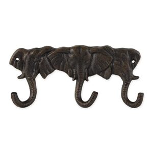 accent plus triple elephant wall hook