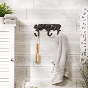 Accent Plus Triple Elephant Wall Hook