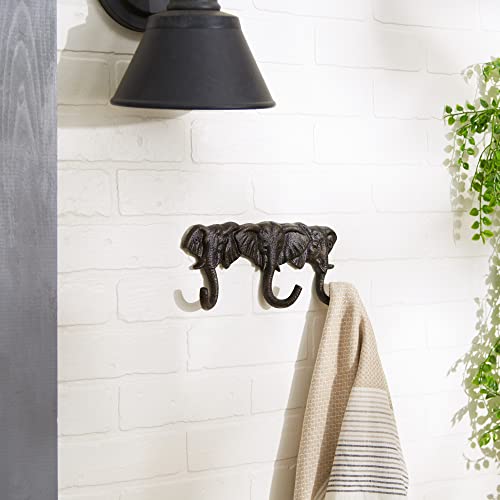 Accent Plus Triple Elephant Wall Hook