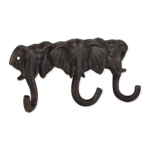 Accent Plus Triple Elephant Wall Hook