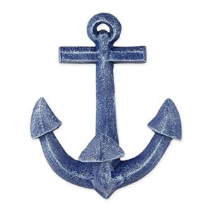 Accent Plus Blue Anchor Wall Hook