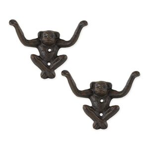 accent plus monkey wall hook (set of 2)