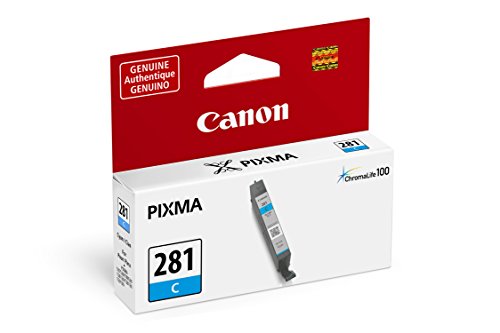 Canon PGI-280 XL Pigment Black Ink & 281 Cyan Ink-Tank Compatible to TR8520, TR7520, TS9120 Series,TS8120 Series, TS6120 Series, TS9521C, TS9520, TS8220 Series, TS6220 Series