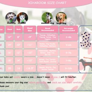 MSNFOASM 2Pcs-Pet Dog Elastic Soft Dress,Cute Polka Dots Lace Skirt for Small Dogs Cats（White&Pink S）