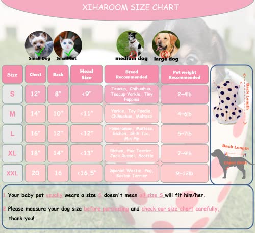 MSNFOASM 2Pcs-Pet Dog Elastic Soft Dress,Cute Polka Dots Lace Skirt for Small Dogs Cats（White&Pink S）