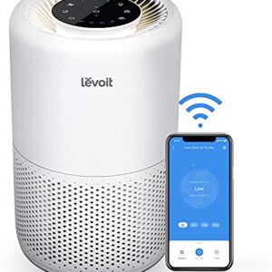 LEVOIT Air Purifier for Home Large Bedroom & Air Purifiers for Home Large Room, Smart WiFi Alexa Control, H13 True HEPA Filter, White