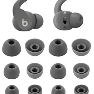 ALXCD Eartips Compatible with Beats Fit Pro, S/M/L 3 Sizes 6 Pairs Soft Silicon Earbuds Tips Replacement Ear Tips, Compatible with Beats Fit Pro 6 Pairs Sage Gray