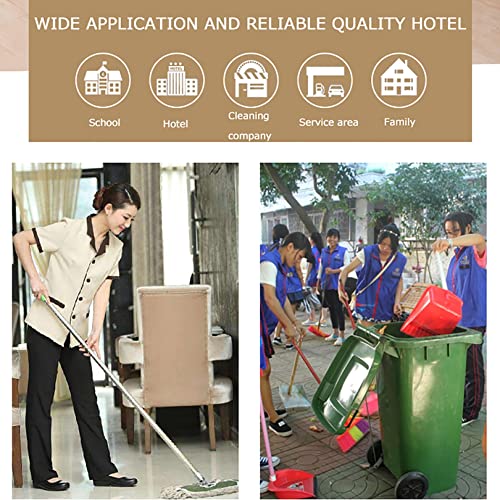 Broom And Mop Rack,Floor Standing Cleaning Tool Cart,Broom Holder Organizer Movable Closet Storage Cabinet Stainless Steel Storage Rack Durable Storage,for Garages, Hotels, Schools, Restaurants, Etc