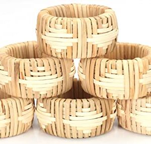 Napkin Ring Set of 4, Napkin Rings,Christmas Napkin Ring,Wedding Napkin Rings, Thanksgiving,Dining Napkin Rings with Plastic & Jute,Loving Napkin Ring- Natural White