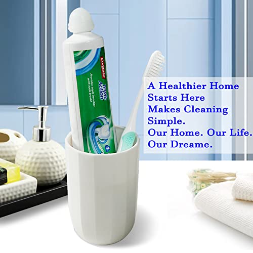 Toothpaste Caps, 6 Pieces Self-Closing Toothpaste Squeezer Dispenser, Suitable for Children and Adults in The Kids Bathroom, Food Grade Silicone and BPA Free Toothpaste Caps by ILouxNei