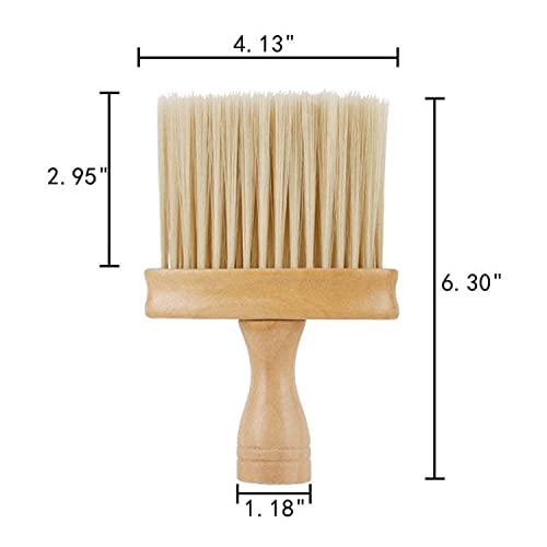 SANYISAN High Density Ultra Soft Detail Brush with Cotton Fabric, Car Brush, Interior Dusting Wooden Handle Tool for and Keyboard Deep Cleaning (A-1PC) 6.3×4.13×1.18in