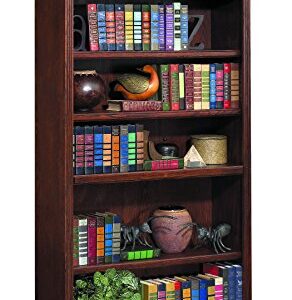 Martin Furniture Huntington Oxford 72" Wood Bookcase, Storage Cabinet, Office Shelves, Brown (HO3672/B)