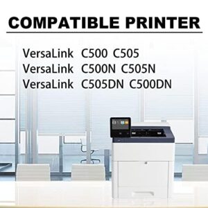 VersaLink C500 / C505 High Capacity Toner Cartridge(106R03862 106R03863 106R03864 106R03865) 4-Color Set Compatible Replacement for Xerox VersaLink C500 C505 C500N C505N C500DN C505DN Printer