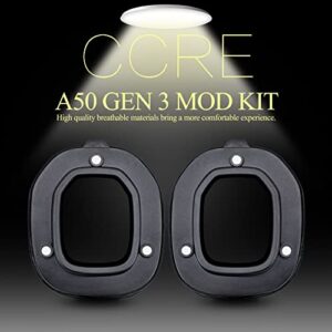 A50 GEN 3 Mod Kit Velour Ear Pads Replacement for Astro A50 GEN 3 Headset - Notice: EARPADS Need to BE Removed When Using The Headphone Base (Not Compatible with A50 Gen 4)