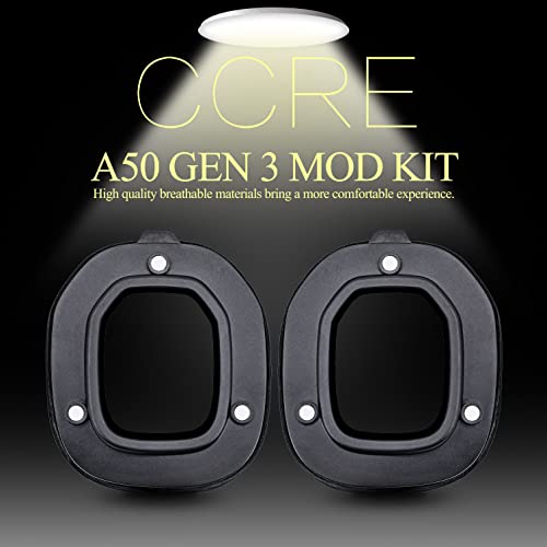 A50 GEN 3 Mod Kit Velour Ear Pads Replacement for Astro A50 GEN 3 Headset - Notice: EARPADS Need to BE Removed When Using The Headphone Base (Not Compatible with A50 Gen 4)