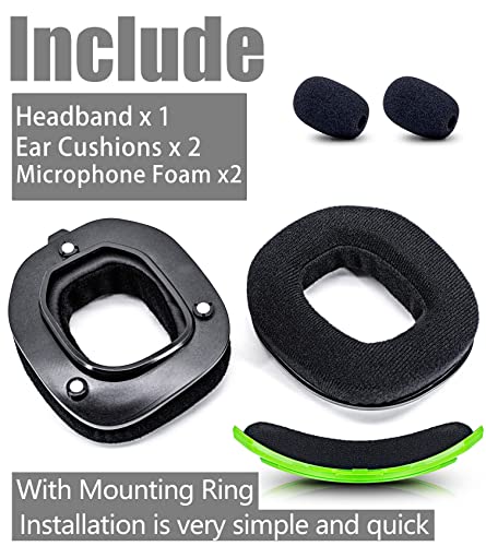 A50 GEN 3 Mod Kit Velour Ear Pads Replacement for Astro A50 GEN 3 Headset - Notice: EARPADS Need to BE Removed When Using The Headphone Base (Not Compatible with A50 Gen 4)