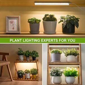 FOXGARDEN Grow Light Strip for Indoor Plants, Full Spectrum 192 LED Bright Grow Lamp with Auto On/Off Timer 4/8/12H, 10 Dimmable Brightness, 2 Packs