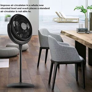 Air Monster 12 Inch Power Stand Fan and Floor Fan, Room Fan, Turbo fan, Air Circulator Fan, 3 Speed Settings, High Velocity, Adjustable Tilt, Black