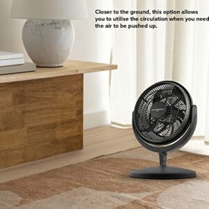 Air Monster 12 Inch Power Stand Fan and Floor Fan, Room Fan, Turbo fan, Air Circulator Fan, 3 Speed Settings, High Velocity, Adjustable Tilt, Black