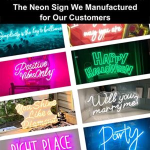 Custom Neon Sign Customizable, Yeeficent Custom LED Sign for Wall Decor, Personalized Neon Signs for Nail Salon Wedding Birthday Party Bedroom Bar Shop Name Logo (Optional 13" To 60")