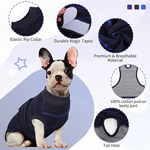 Kuoser Recovery Suit for Dogs, Female Male Dog Onesie for Spay Neuter, Anti Licking Dog Surgery Recovery Suit Soft Dog Bodysuit for Small Medium Large Dogs, Substitute E-Collar & Cone