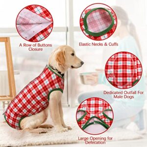 IDOMIK Recovery Suit for Dogs, Dog Onesie Surgery Recovery Shirt Abdominal Wound Surgical Clothes Post-Operative Vest Pet Surgery Wear, E-Collar Cone Alternative for Female Male