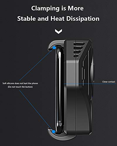 FENGCHUANG MEMO Mobile Phone Radiator, Cell Phone Cooler, Cold Wind Handle Fan, Portable Mobile Phone Radiator Cooling Fun, Gaming Semiconductor Cooling Phone