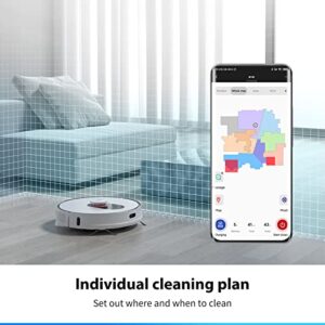 ROIDMI EVE PLUS Robot Vacuum and Mop Cleaner, with 3L Self Empty Station, 2700Pa Max Suction, 250 mins Max Run-Time, Compatible with Alexa, LiDAR Navigation, Multi Floor Mapping, Personalized Cleaning