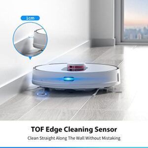 ROIDMI EVE PLUS Robot Vacuum and Mop Cleaner, with 3L Self Empty Station, 2700Pa Max Suction, 250 mins Max Run-Time, Compatible with Alexa, LiDAR Navigation, Multi Floor Mapping, Personalized Cleaning