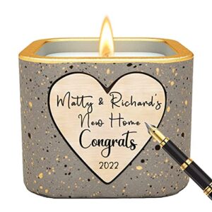 Personalized Bridesmaid Proposal Gifts, House Warming Gifts New Home, Housewarming Present for New house, 1ST Anniversary Gifts for Couple,50th Wedding Anniversary Gifts Diy Scented Candle…