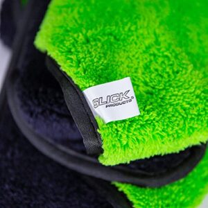 Microfiber Towel - Black/Green