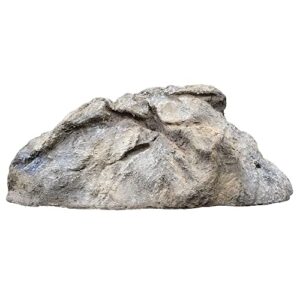 backyard x-scapes fiberglass painted mock faux well pump cover artificial rock for landscaping, medium, beige