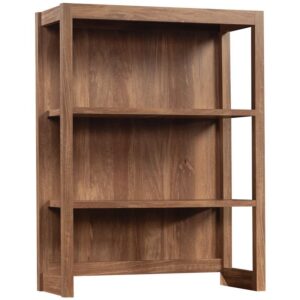 sauder cannery bridge 2-shelf library hutch in sindoori mango, sindoori mango finish