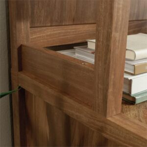 Sauder Cannery Bridge 2-Shelf Library Hutch in Sindoori Mango, Sindoori Mango Finish