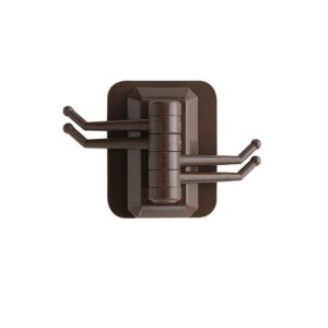 Rotate Hook Adhesive Key Hook Free Punch no Trace Sticky Hook for Hanging Bathroom Kitchen Office (Brown) (a2347)