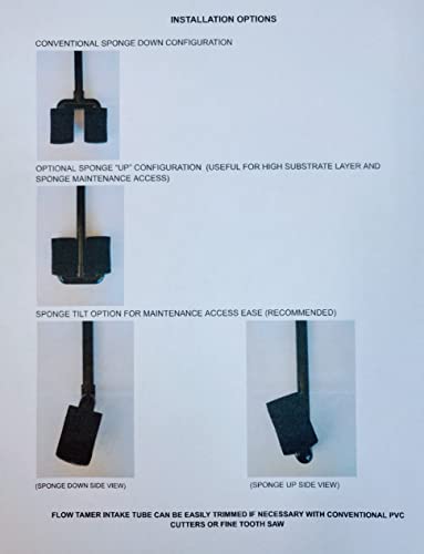 Flow Tamer Spray Bars Double Barreled Prefilter System for Fluval FX6 FX4 FX5