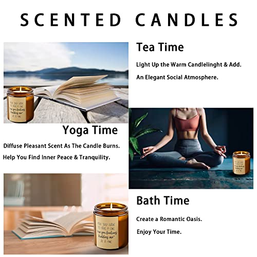 MOVNO Scented Candles(9 Oz) - Funny Gifts for Women, Men - Best Friend, Friendship Gifts, Coworker Gifts for Women - Relaxing, Birthday Gifts for Women, Men, Friends, Husband, Wife, Mom, Sister