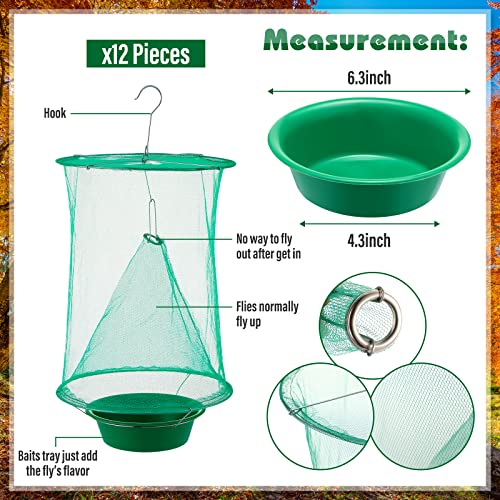 12 Pieces Ranch Green Cage Most Effective Ranch Green Cage Reusable Green Cage with Pots for Indoor or Outdoor Family Farms Park Restaurants