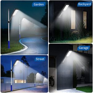 Ankishi 500W Solar Street Lights Outdoor Waterproof,6500K 50000LM Street Lights Solar Powered with Motion Sensor and Remote Control,Dusk to Dawn Solar Outdoor Light,for Parking Lot, Yard, etc.