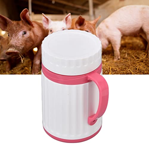 Pig Semen Collection Cup, Stainless Steel Pig Semen Thermos Cup Artificial Insemination Equipment for Livestock