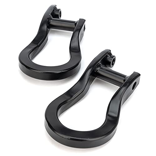 WEILEITE Front Bumper Tow Hook Shackles Chevy Silverado 1500 2019 2020 2021 2022 Replace 84195908(2Pcs,Black)