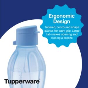 Tupperware Brand Eco+ Small Reusable Water Bottle - 500mL, Pack of 5 - Dishwasher Safe & BPA Free - Lightweight & Leak Proof - Great for Travel, Gym & Outdoor Activities