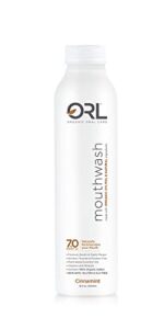 orl natural & organic mouthwash uniquely formulated to clean your mouth whiten your teeth strengthen tooth enamel