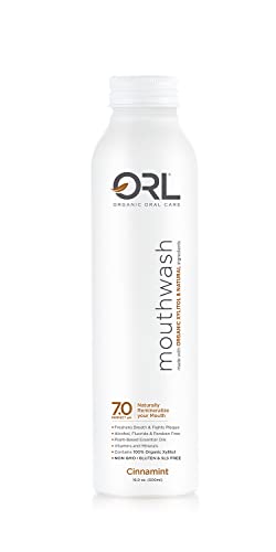 ORL Natural & Organic Mouthwash Uniquely Formulated to Clean Your Mouth Whiten Your Teeth Strengthen Tooth Enamel