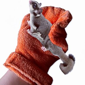 sugar glider bonding mitt - calming sleeping glove - bite proof animal handling gloves, hedgehog accessories calming glove for train your sugar glider small animals hamster rats pet