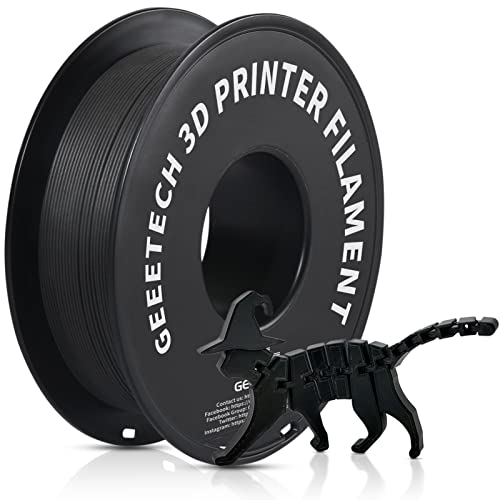 Geeetech Matte PLA Filament 1.75mm,3D Printer Consumables,Printing Materials Dimensional Accuracy +/- 0.03 mm,1kg Spool (2.2lbs),Fit Most FDM Printer,Matte Black