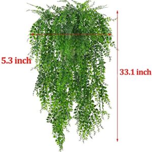 HOVOL Reptile Plants, Flexible Jungle Climbing Vine Terrarium Plants UV Resistant Plastic Artificial Plants and Leaves Hanging Tank Decoration for Bearded Dragons, Lizards, Geckos, Snake, Chameleon