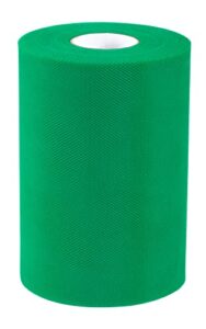 joycrosso tulle fabric rolls 6 inch 100 yards (300 feet) organza tulle polyester netting spool for wedding decorations gift baby shower crafts diy tutu skirt-soft & drape (emerald)